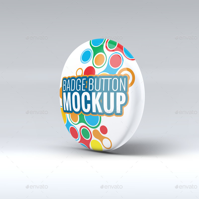 Badge Button Mock-Up, Graphics | GraphicRiver